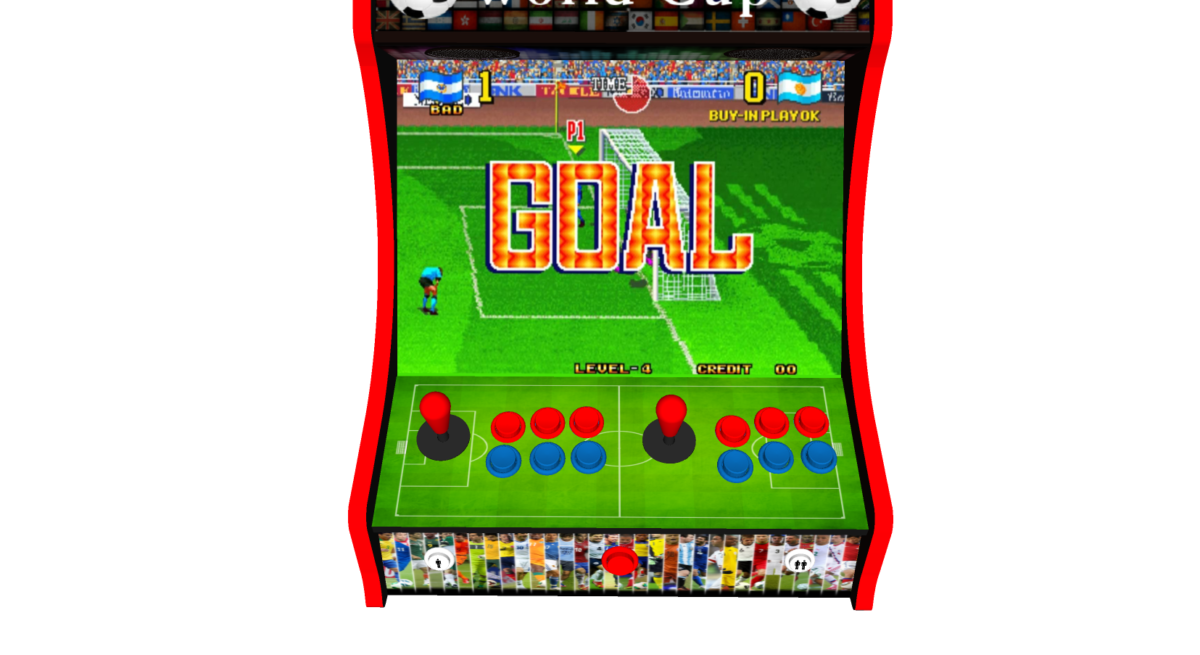 Football Art, Bartop Arcade Machine, 3000 Games, 24 Inch - arcadecity