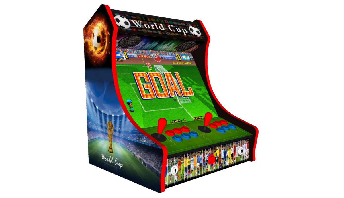 Football Art, Bartop Arcade Machine, 3000 Games, 24 Inch - arcadecity