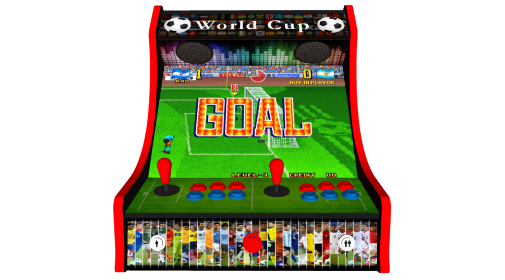 Football Art, Bartop Arcade Machine, 3000 Games, 24 Inch - arcadecity