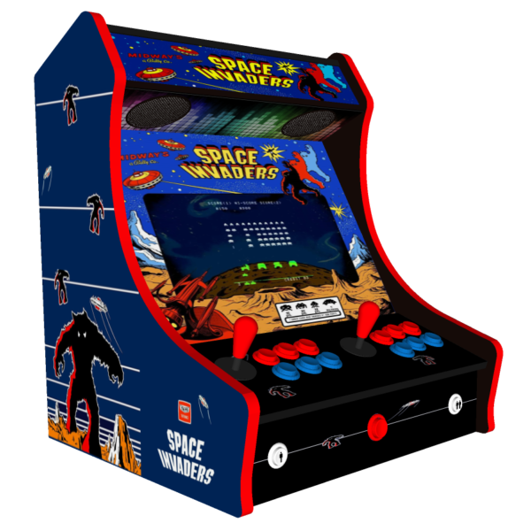 Retro Bartop Arcade Machine, 520 Games, Space Invaders Theme - arcadecity