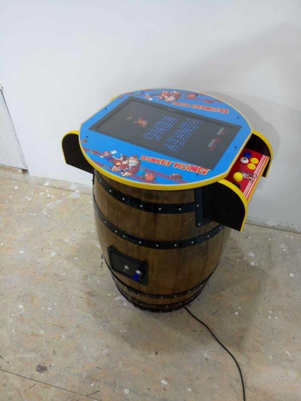 Unique Kong Barrel Design Arcade Machine With 60 or 412 Games - arcadecity