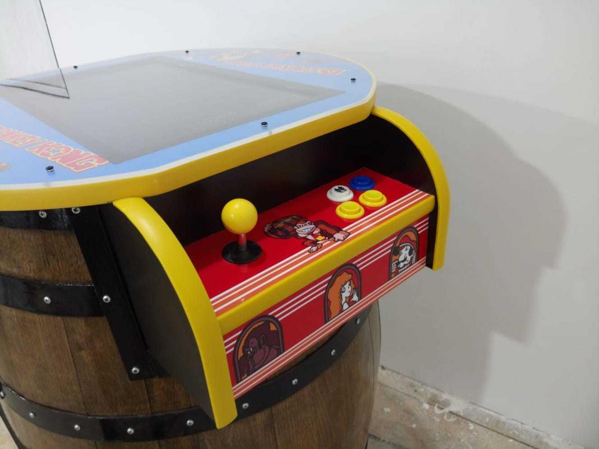 Unique Kong Barrel Design Arcade Machine With 60 or 412 Games - arcadecity