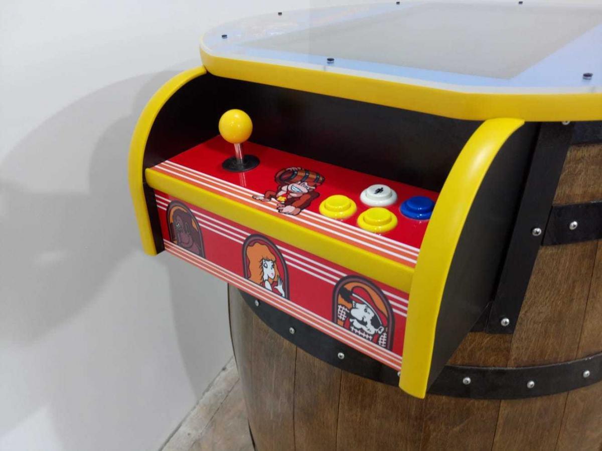 Unique Kong Barrel Design Arcade Machine With 60 or 412 Games - arcadecity