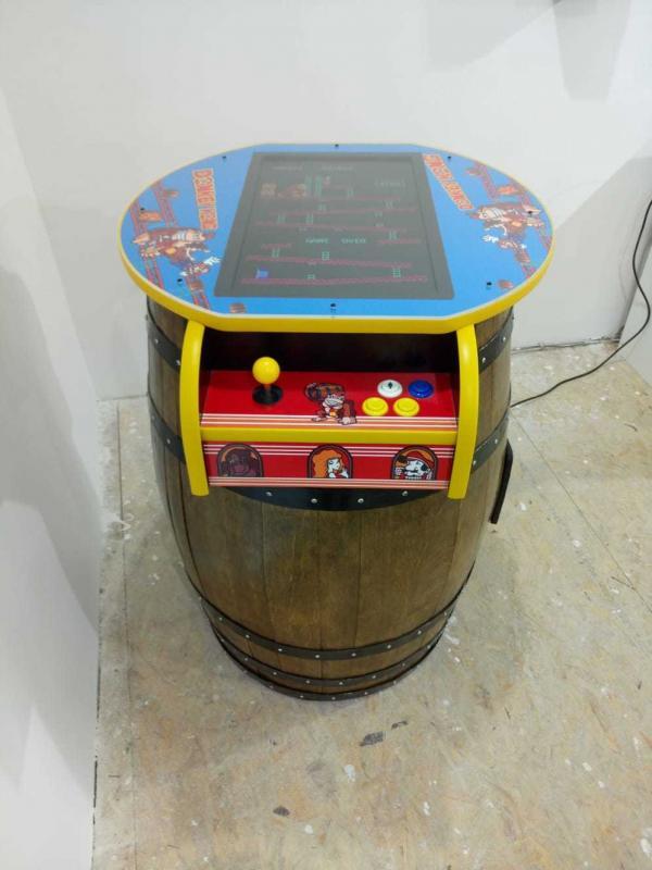 Unique Kong Barrel Design Arcade Machine With 60 or 412 Games - arcadecity