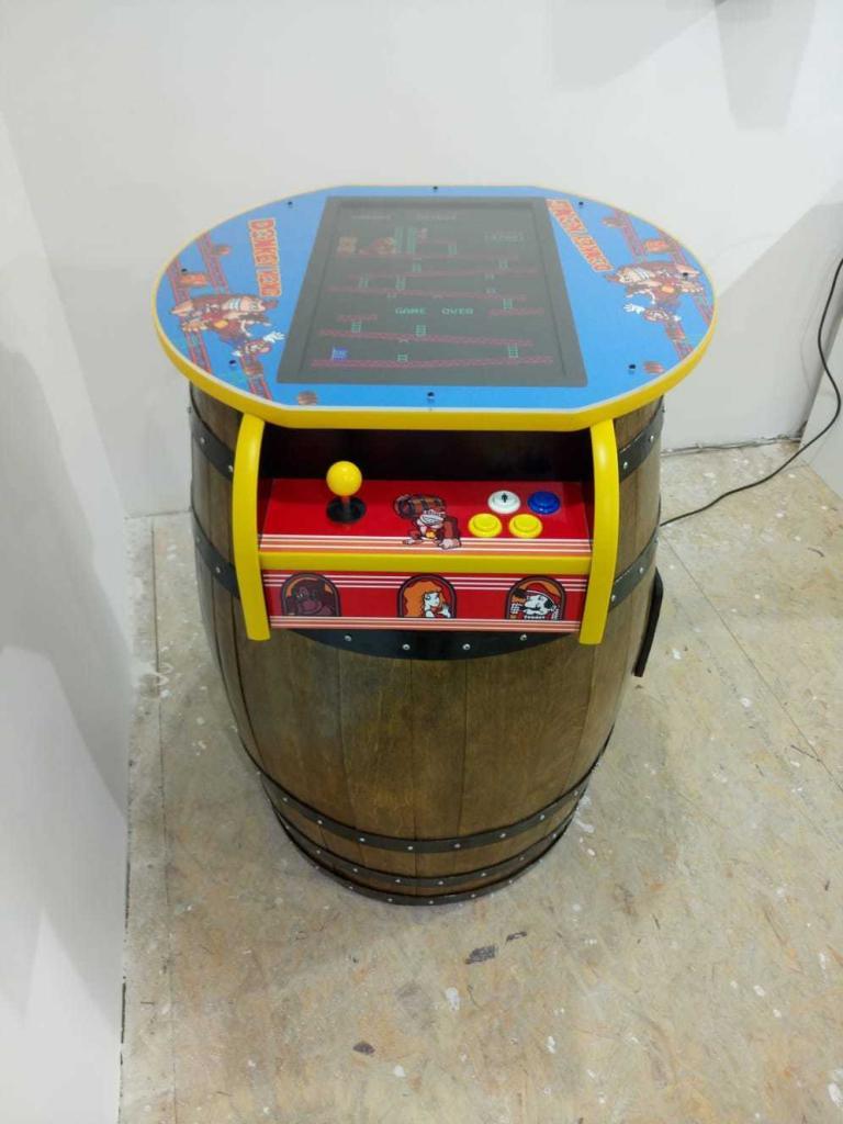Unique Kong Barrel Design Arcade Machine With 60 or 412 Games - arcadecity