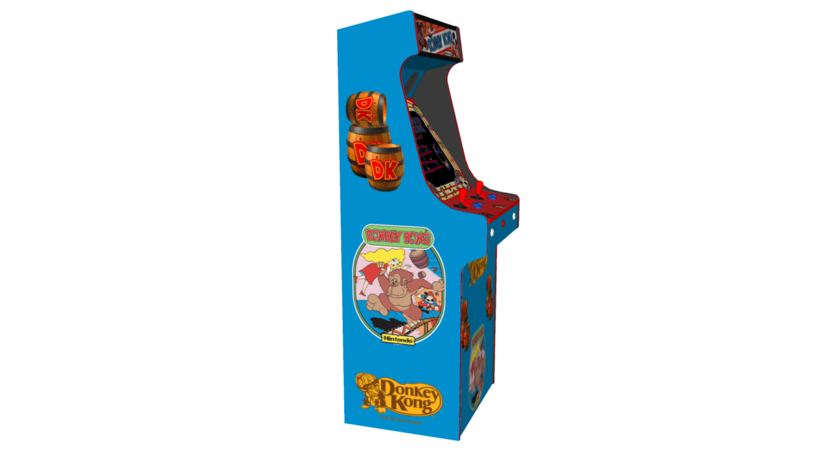 Retro Upright Arcade Machine, Donkey Kong Art, 3000 Games, 120w ...