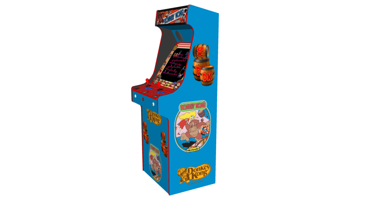 Retro Upright Arcade Machine, Donkey Kong Art, 3000 Games, 120w ...