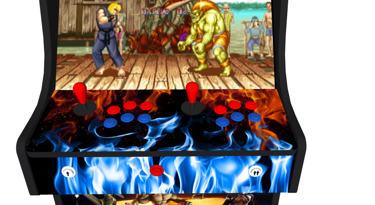 Retro Upright Arcade Machine, Street Fighter Artwork, 3000 Games, 120w ...