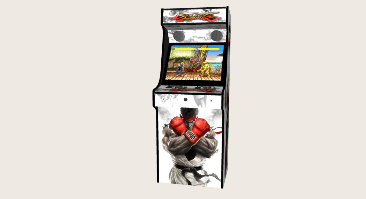 White Upright Arcade Machine with 3000 Games Street Fighter, 120w ...