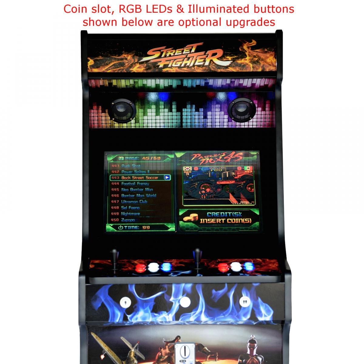 Retro Upright Arcade Machine, Street Fighter Artwork, 3000 Games, 120w ...