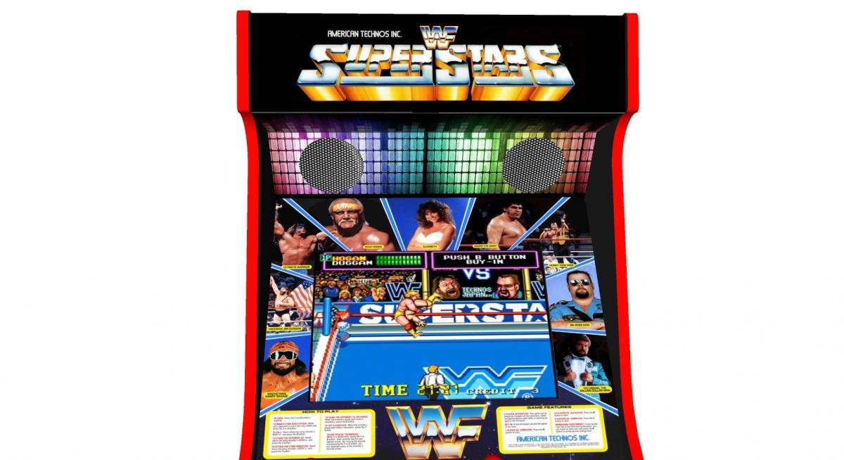 WWF Superstars Retro Upright Arcade Machine, 3000 Games, 120w subwoofer ...