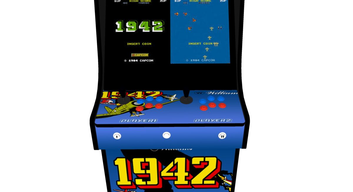 1942, Upright Arcade Cabinet, 3000 Games, 120w subwoofer, 24 inch ...