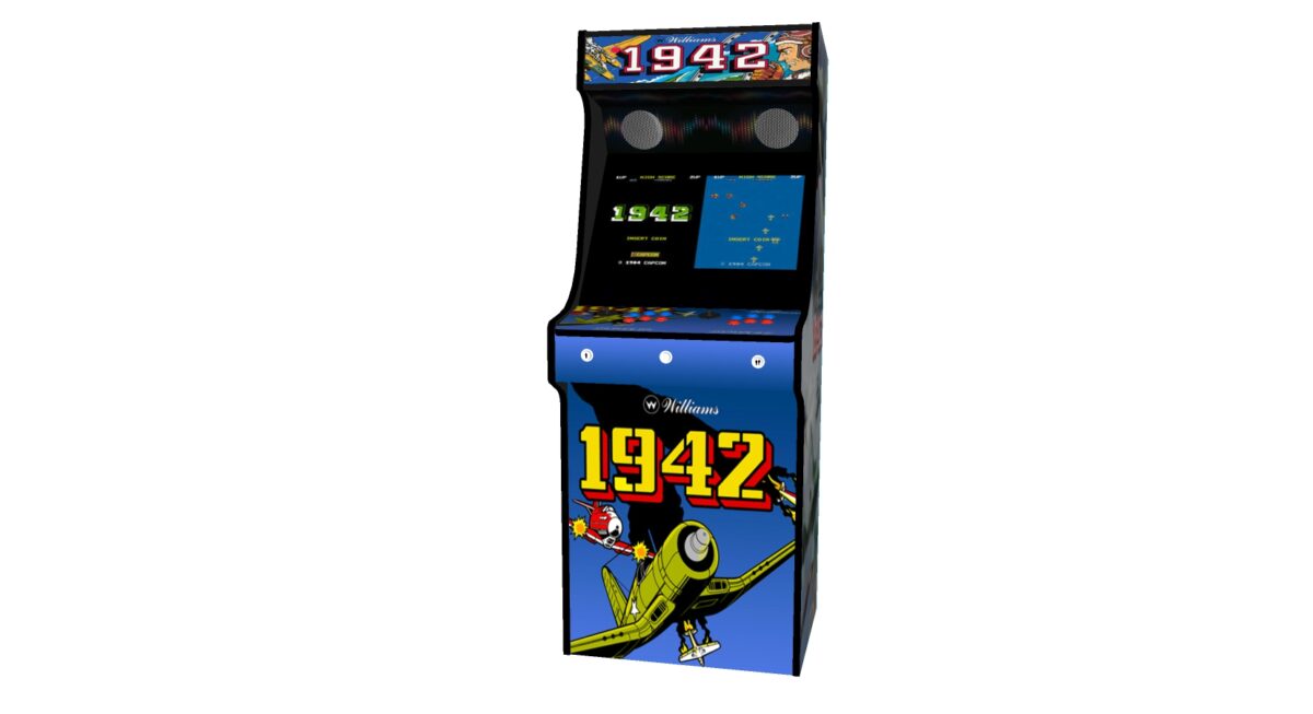 1942, Upright Arcade Cabinet, 3000 Games, 120w subwoofer, 24 inch ...