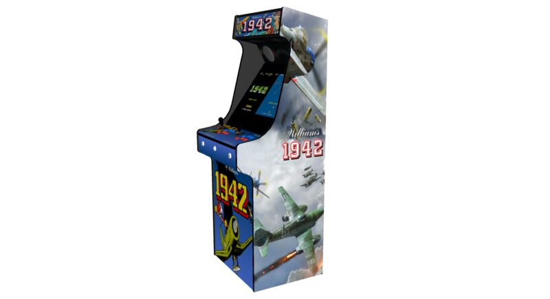 1942, Upright Arcade Cabinet, 3000 Games, 120w subwoofer, 24 inch ...