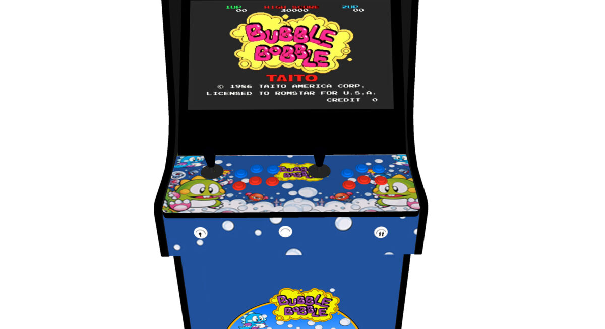 Bubble Bobble, Upright Arcade Cabinet, 3000 Games, 120w subwoofer, 24 inch screen - arcadecity