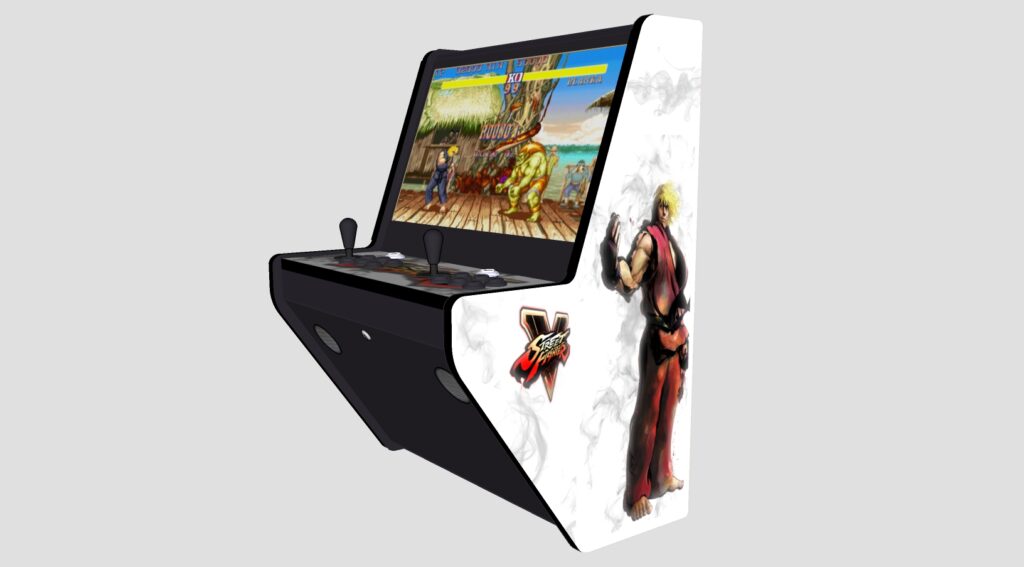 Wall Hung Arcade Machine, 3000 Games Street Fighter 5 Theme - arcadecity