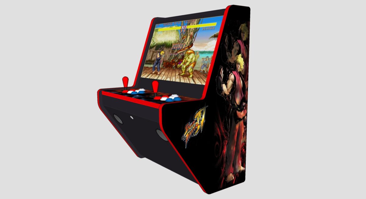 Wall Hung Arcade Machine, 3000 Games Street Fighter Theme - arcadecity