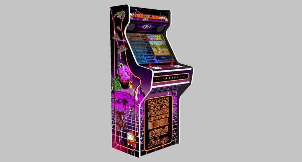 Multicade Neon Arcade Machine, 3000 Games, 27 inch screen, 120w ...