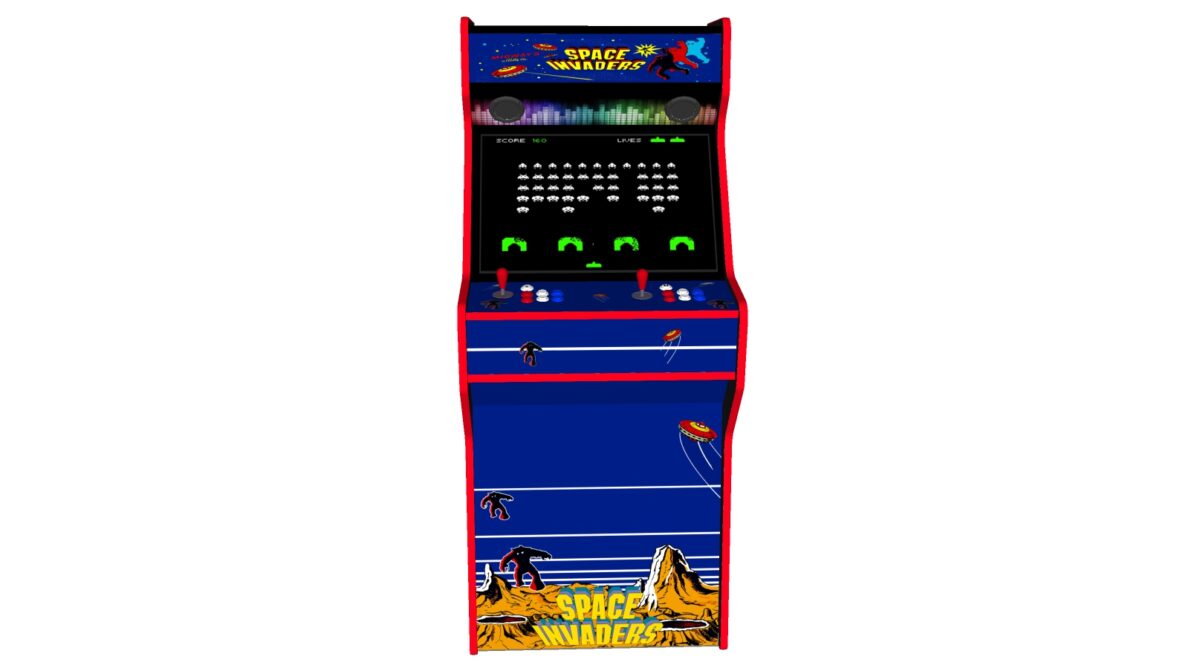 Space Invaders Arcade Machine, 3000 Games, 27 inch screen, 120w ...