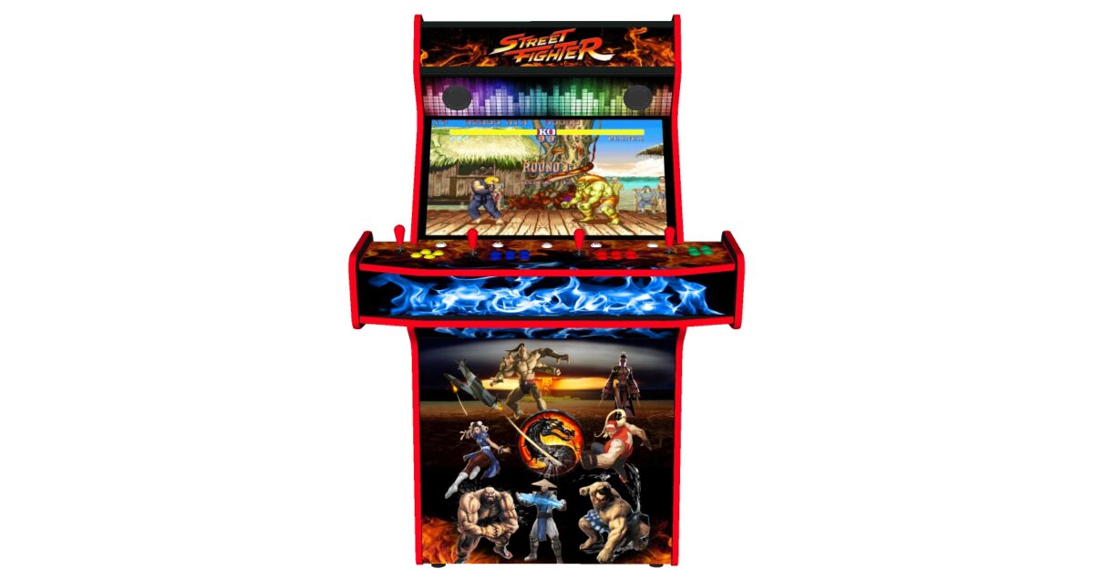 Street Fighter Upright 4 Player Arcade Machine, 32" screen, 120w sub ...