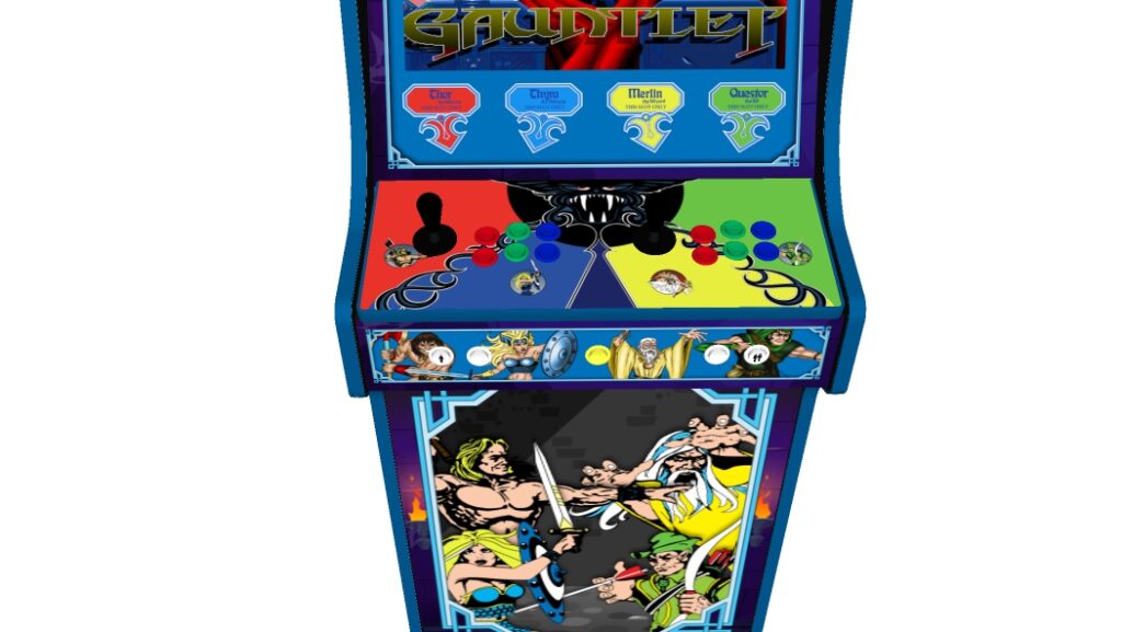 Gauntlet Upright Arcade Machine, 3000 Games, 120w subwoofer, 24inch ...