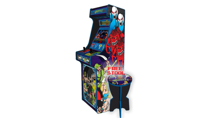 Gauntlet Upright Arcade Machine, 3000 Games, 120w subwoofer, 24inch ...