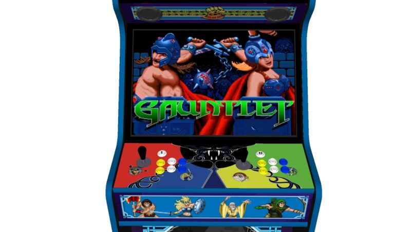 Gauntlet 27 Inch full size arcade machine with 120w subwoofer, LEDs ...