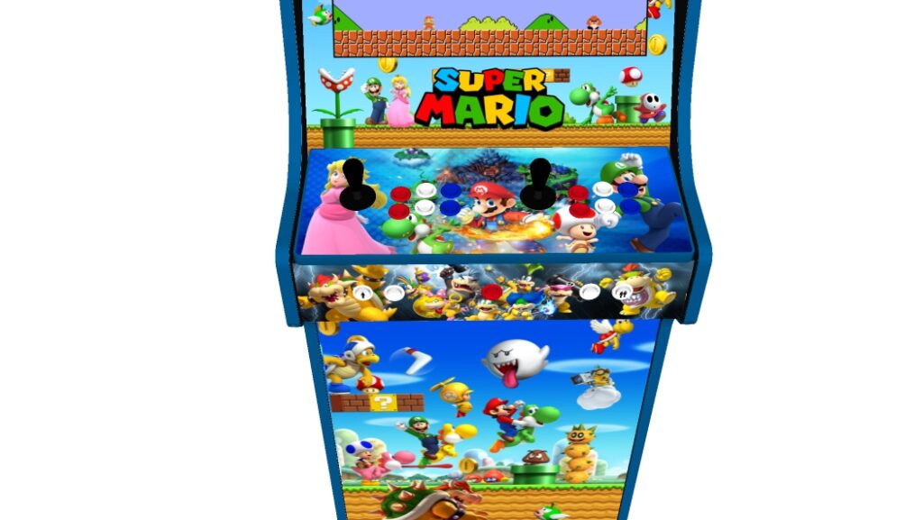 Super Mario Brothers Upright Arcade Machine, 3000 Games, 120w subwoofer ...
