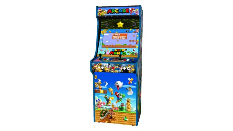 Super Mario Brothers Upright Arcade Machine, 3000 Games, 120w subwoofer ...