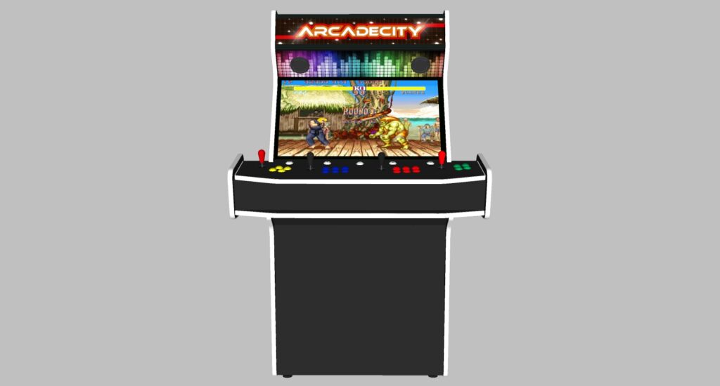 4 Player Arcade Machine, 32" screen, 120w sub, 5000 games, Illuminated ...
