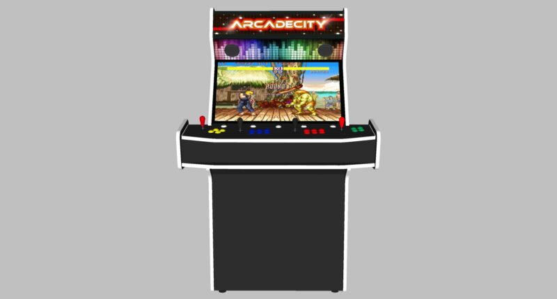 4 Player Arcade Machine, 32" screen, 120w sub, 5000 games, Illuminated ...
