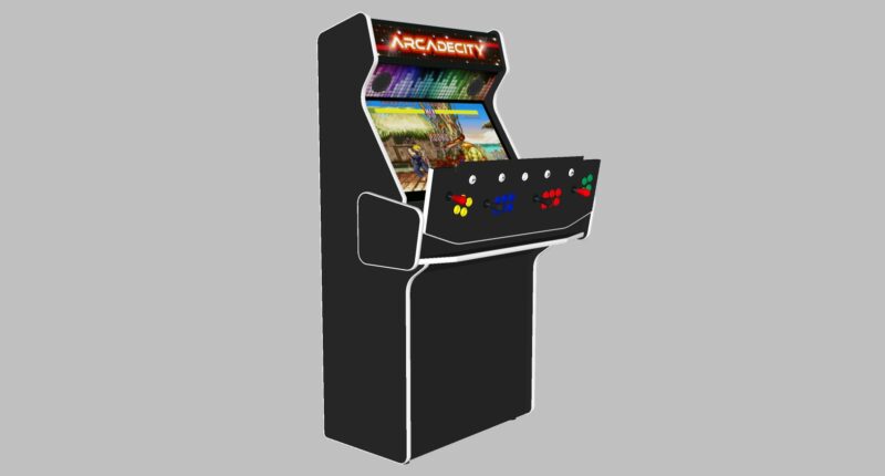 4 Player Arcade Machine, 32" screen, 120w sub, 5000 games, Illuminated ...