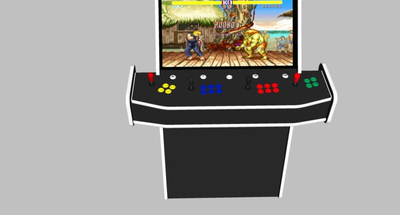 4 Player Arcade Machine, 32" screen, 120w sub, 5000 games, Illuminated ...
