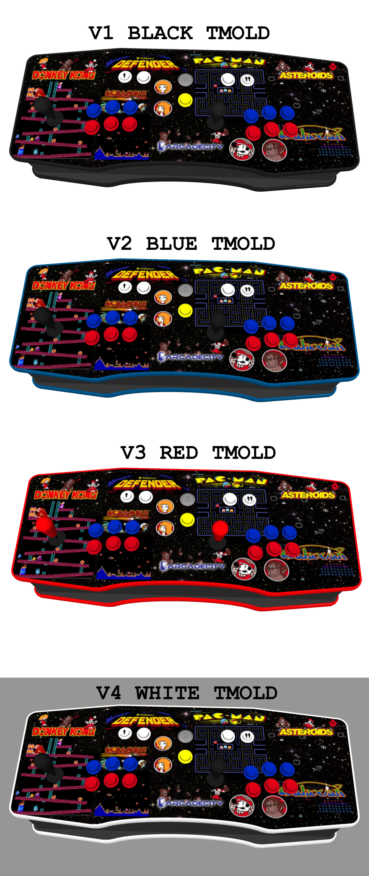 Multicade v1 Theme Home Arcade Console FightStick with 5,000 Games ...