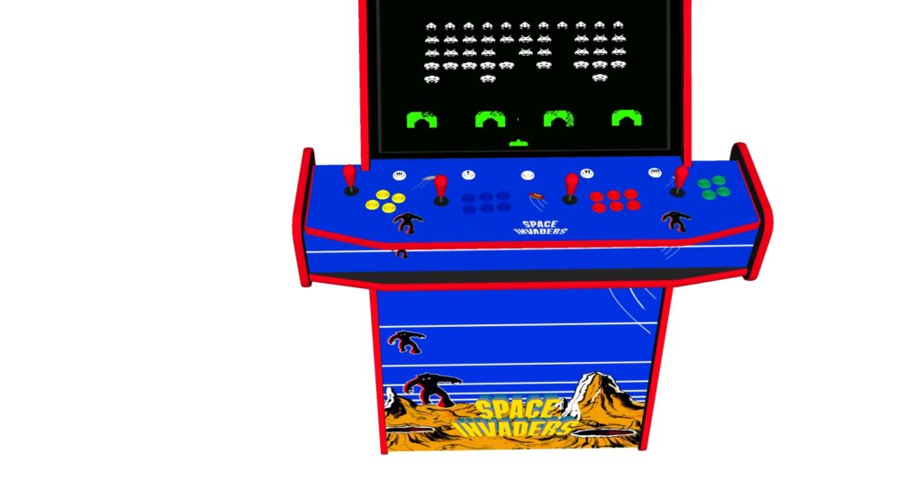 Space Invaders Upright 4 Player Arcade Machine, 32" screen, 120w sub ...