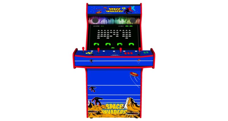 Space Invaders Upright 4 Player Arcade Machine, 32" screen, 120w sub ...