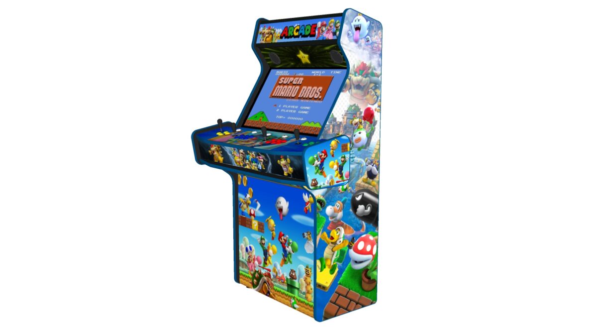 Super Mario Brothers 4 Player Arcade Machine, 32" screen, 120w sub ...