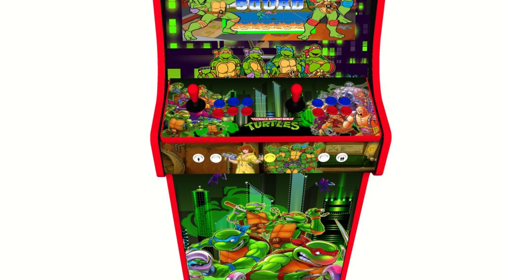 Teenage Mutant Ninja Turtles TMNT v2, Upright Arcade Machine, 3000 ...