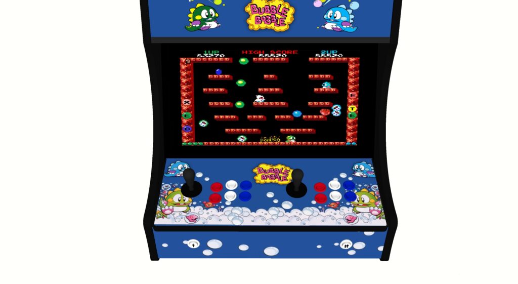 Bubble Bobble Retro Bartop Arcade Machine, 3000 Classic Games, 24 Inch ...