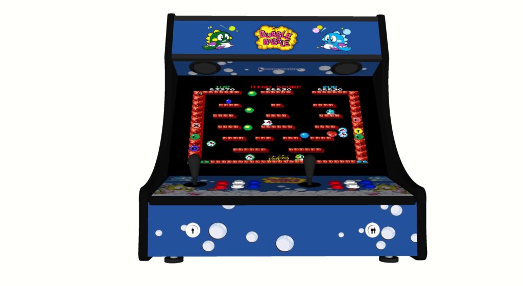 Bubble Bobble Retro Bartop Arcade Machine, 3000 Classic Games, 24 Inch ...