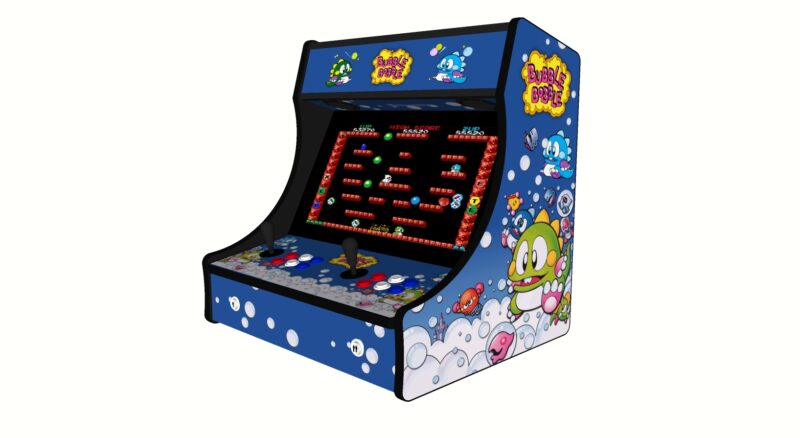 Bubble Bobble Retro Bartop Arcade Machine, 3000 Classic Games, 24 Inch ...