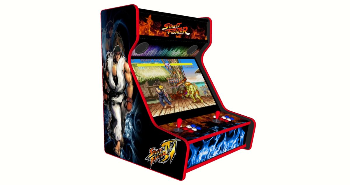 Street Fighter Retro Bartop Arcade Machine, 5000 Games, 27 inch ...