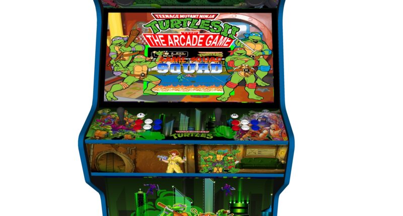 Teenage Mutant Ninja Turtles TMNT v2 Arcade Machine, 5000 Games, 32 ...
