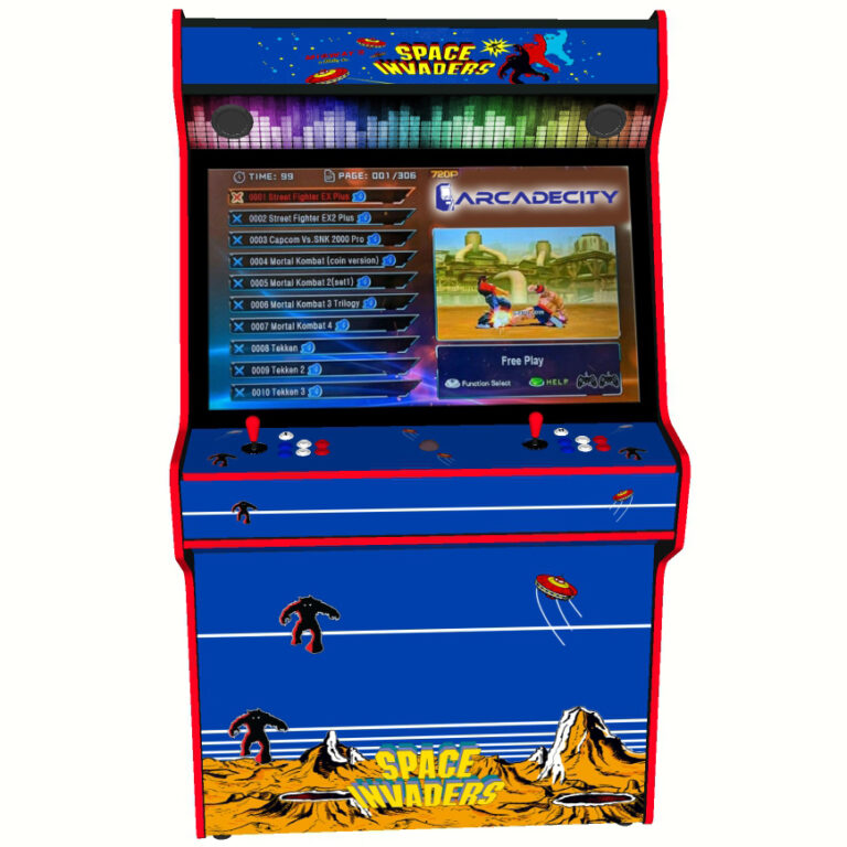 Space Invaders Arcade Machine, 5000 Games, 43 inch screen, 120w ...