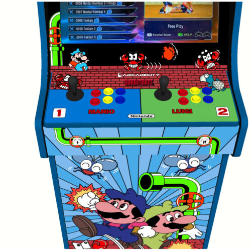 Mario Bros v2, Upright Arcade Machine, 3000 Games, 120w subwoofer, 24 ...